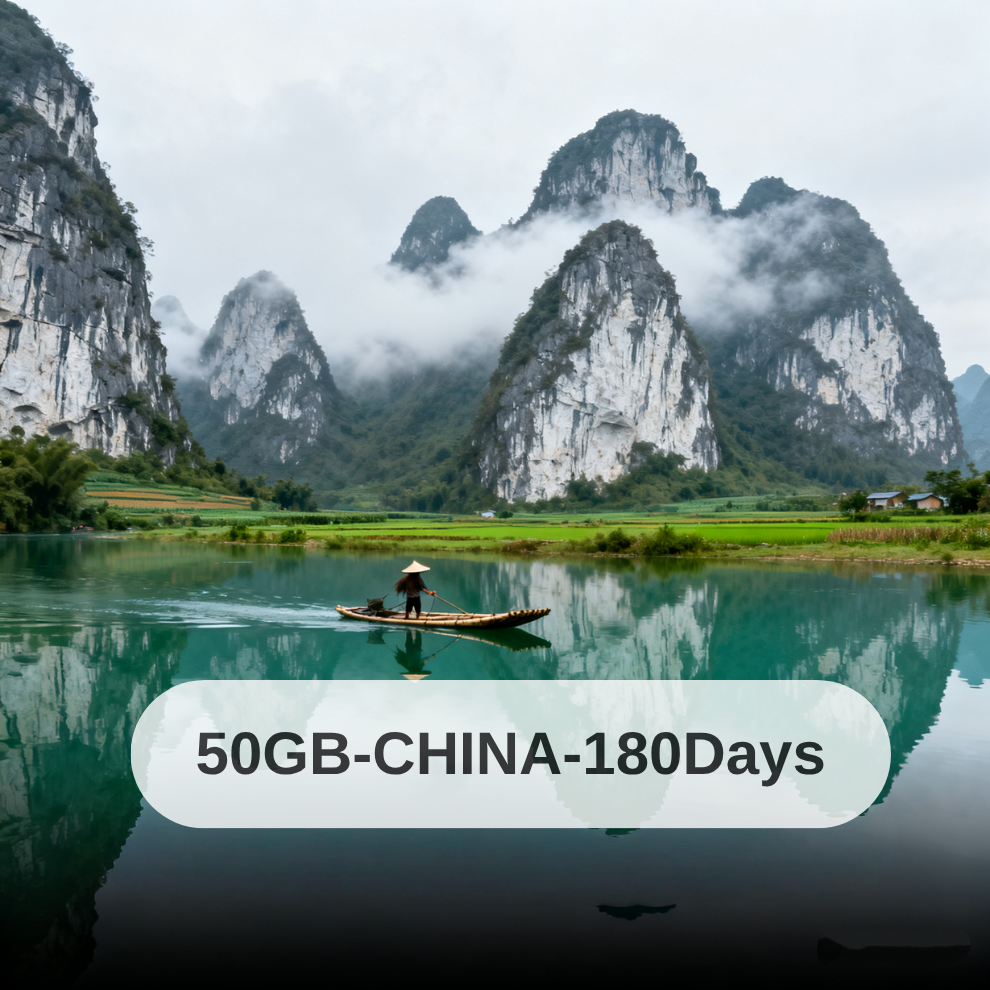 50GB-China-180 Days – Skylink WiFi